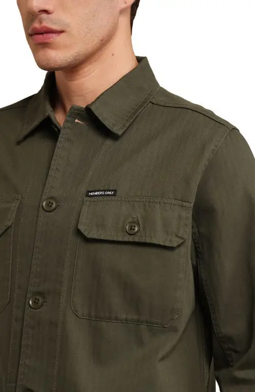MEMBERS ONLY Cotton Twill Shirt Jacket