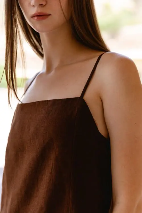 CQC LA Suki Linen Mini Dress