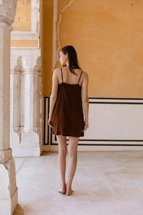 CQC LA Suki Linen Mini Dress