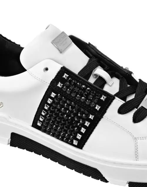 Philipp Plein Embellished Low Top Sneakers - Black
