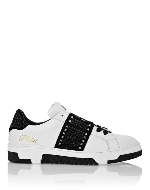 Philipp Plein Embellished Low Top Sneakers - Black
