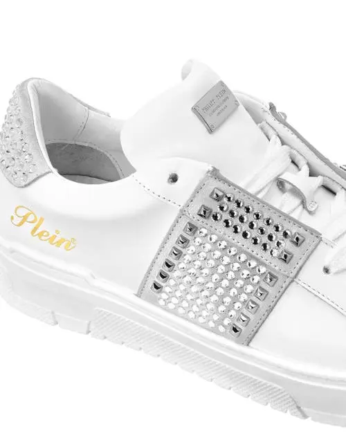 Philipp Plein Low Top Sneakers Strass Studs
