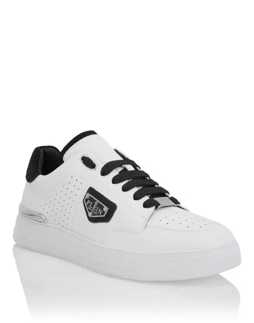 Philipp Plein Low-top Performance Sneakers With Logo Detailing - White/black
