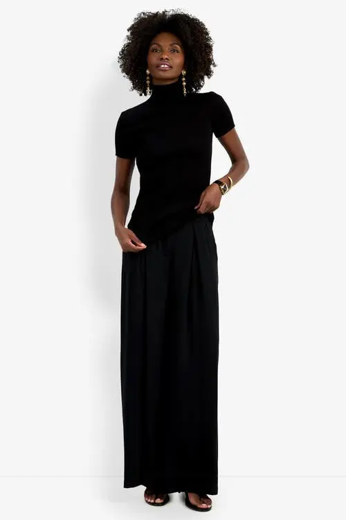 Trina Turk Armeni Mock Neck Top - Whitewash