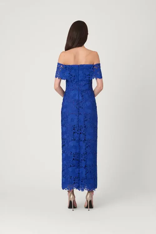 Shoshanna Midnight Garden Lace Avril Dress