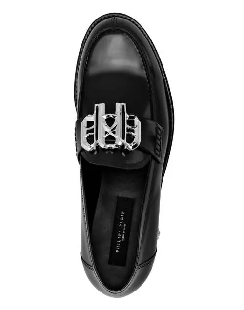 Philipp Plein Calf Skin Leather Moccasin