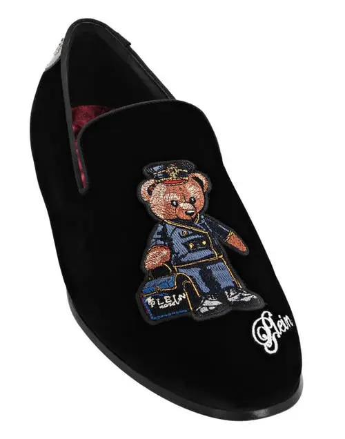 Philipp Plein Velvet Loafers Teddy Doorman