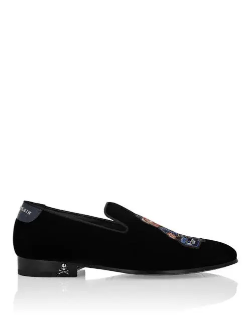 Philipp Plein Velvet Loafers Teddy Doorman