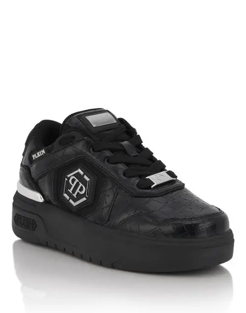 Philipp Plein Low-top Sneakers Sk8r Plein Cocco - Black/black
