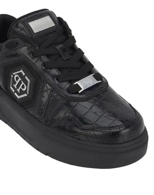 Philipp Plein Low-top Sneakers Sk8r Plein Cocco - Black/black