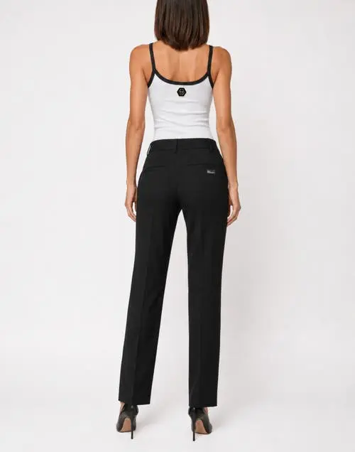 Philipp Plein Straight Fit Tailored Trousers