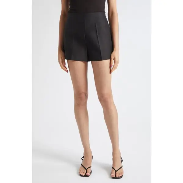 HEIRLOME Saskia Wool & Silk Shorts - Black