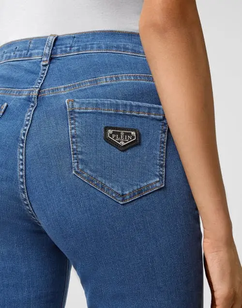 Philipp Plein Denim High Waist Jegging - Quietmedium