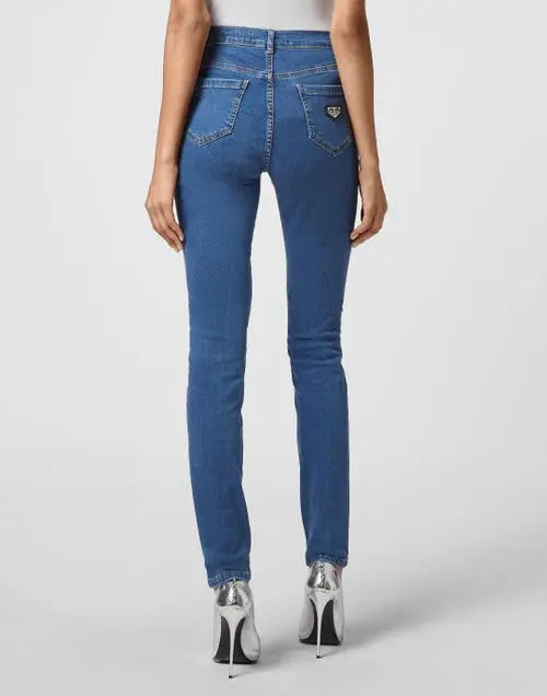 Philipp Plein Denim High Waist Jegging - Quietmedium