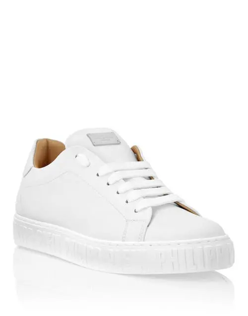 Philipp Plein Nappa Leather Low Top Sneakers