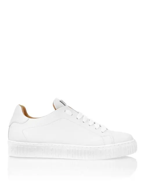 Philipp Plein Nappa Leather Low Top Sneakers