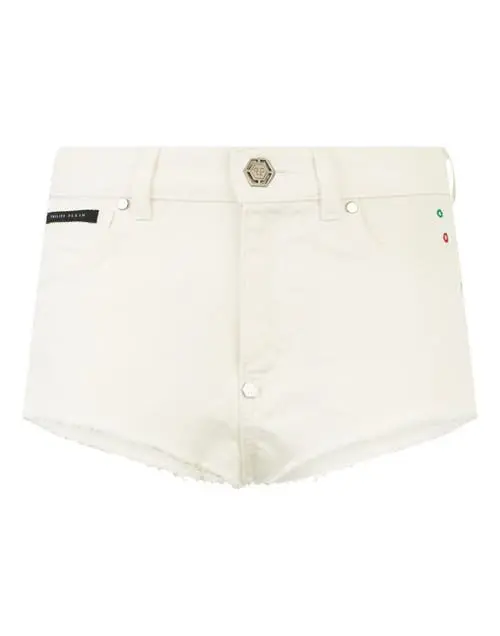 Philipp Plein Denim Hot Pants - Summersnow