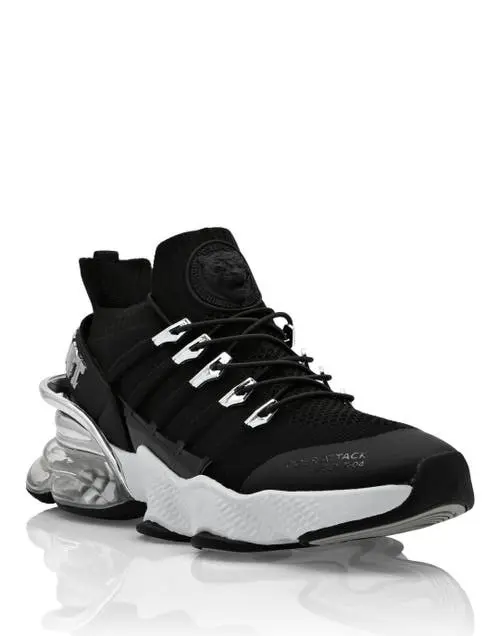 PLEIN SPORT Tiger Attack Runners - Black/white