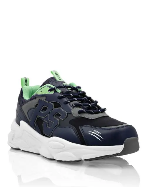 PLEIN SPORT Lo-top Sneakers - Darkgrey+darkblue