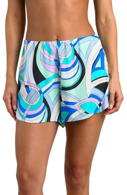SUNSHINE 79 Studio Swirl Print Cover Up Shorts