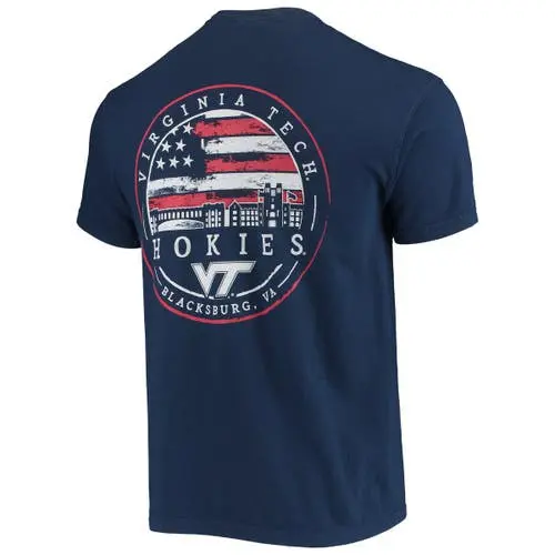 IMAGE ONE Virginia Tech Hokies Campus Americana T-shirt