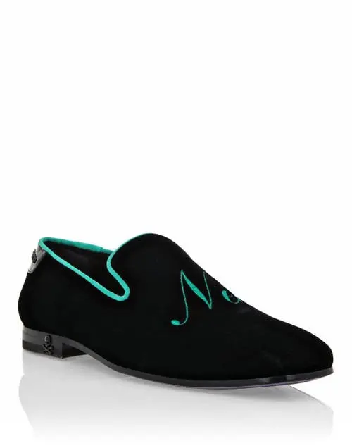 Philipp Plein Velvet Loafers