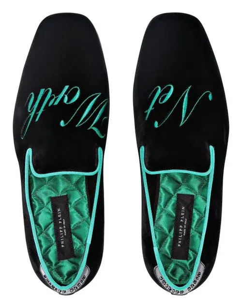 Philipp Plein Velvet Loafers