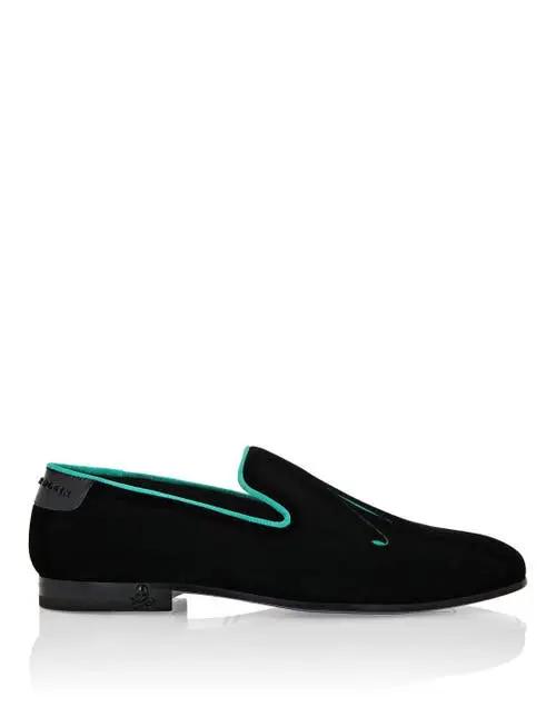 Philipp Plein Velvet Loafers