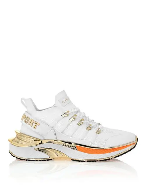 PLEIN SPORT Runner Chrome Surfer - White/orangefluo
