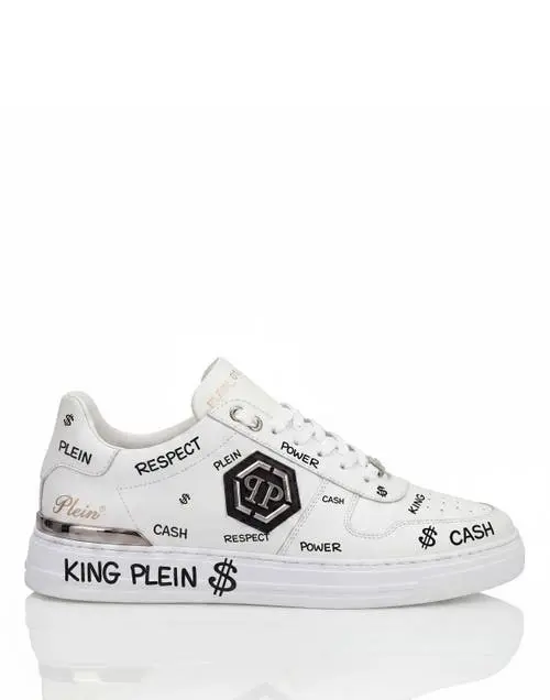 Philipp Plein T-rex 01 Graffiti Low-top Sneakers - White