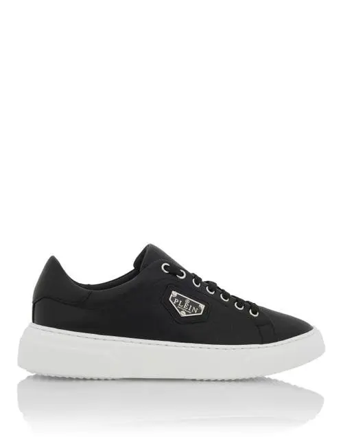 Philipp Plein Leather Lo-top Sneakers - Black