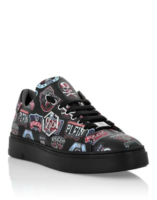 Philipp Plein Carson Patch Low-top Sneakers - Black/black