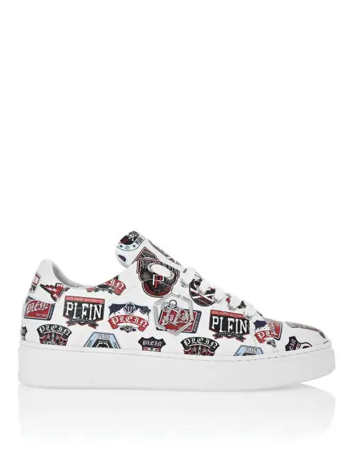 Philipp Plein Lo-top Sneakers Carson Patches - White
