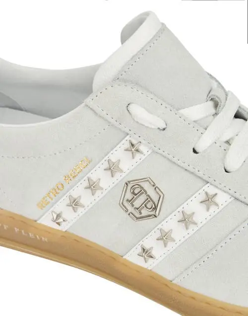 Philipp Plein Low-top Sneakers Retro Rebel Leather - White