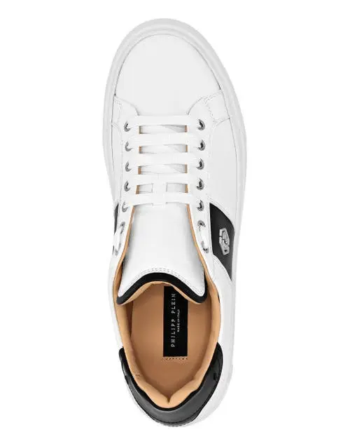 Philipp Plein Leather Lo-top Sneakers Hexagon Performace
