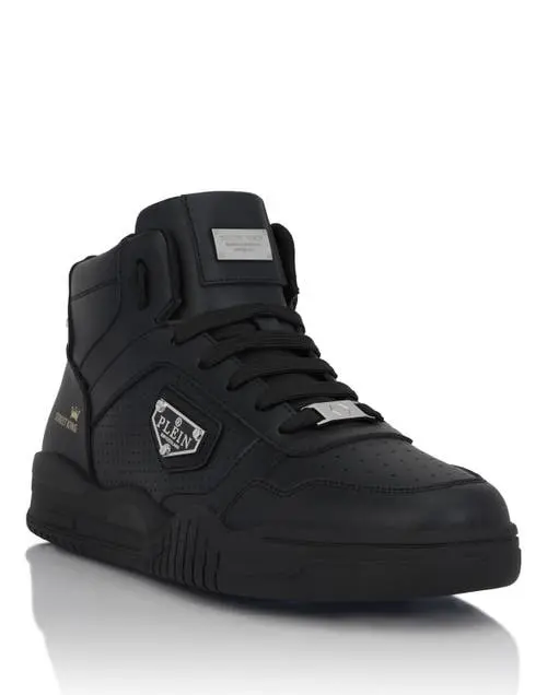 Philipp Plein Mid-top Sneakers - Black/black