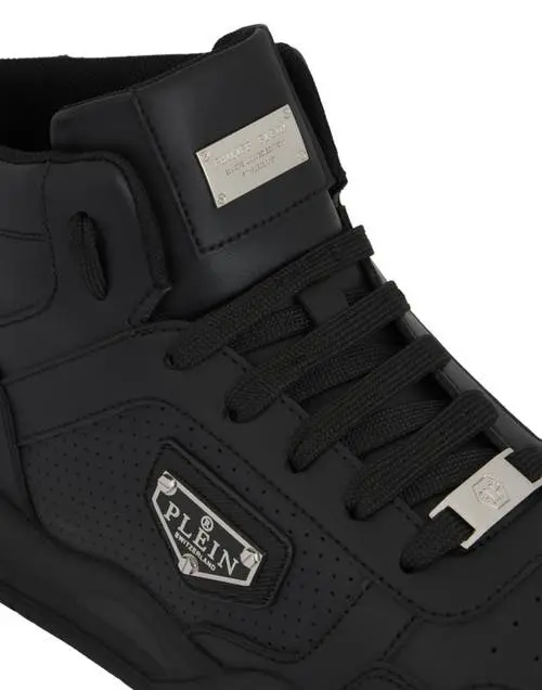 Philipp Plein Mid-top Sneakers - Black/black