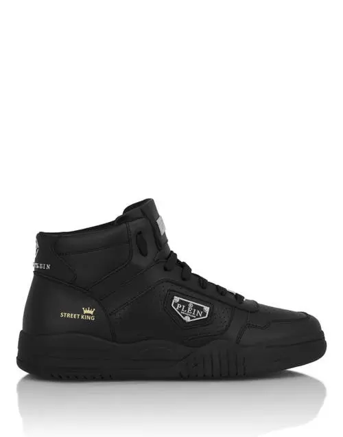 Philipp Plein Mid-top Sneakers - Black/black