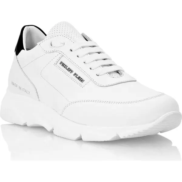 Philipp Plein Leather Lo-top Sneakers Tm Redefined - White