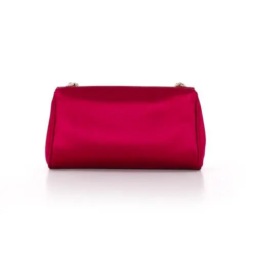 Badgley Mischka Seraphina Clutch With Crystal Necklace Handslip - Passion Pink