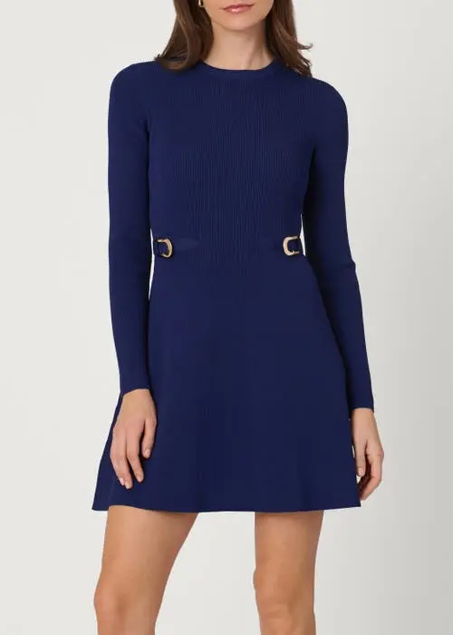 Shoshanna Buckle Knit Janice Dress