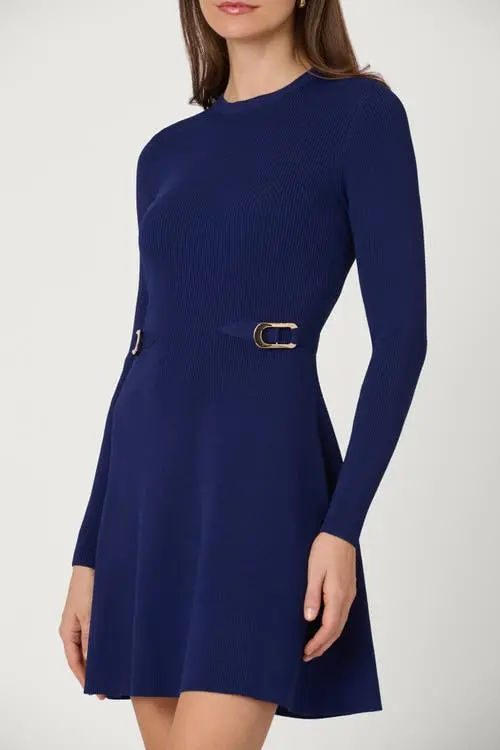 Shoshanna Buckle Knit Janice Dress