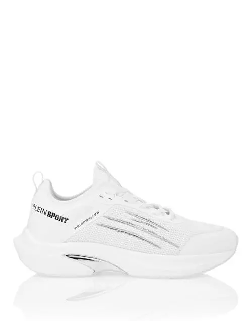 PLEIN SPORT Sprint78" Athletic Lace-up Sneakers - White