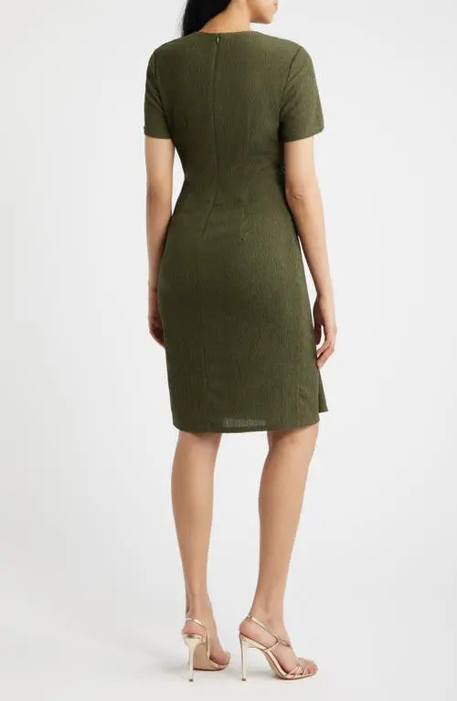 Vince Camuto Side Tie Textured Knit Dress