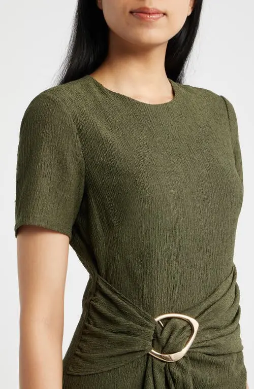 Vince Camuto Side Tie Textured Knit Dress