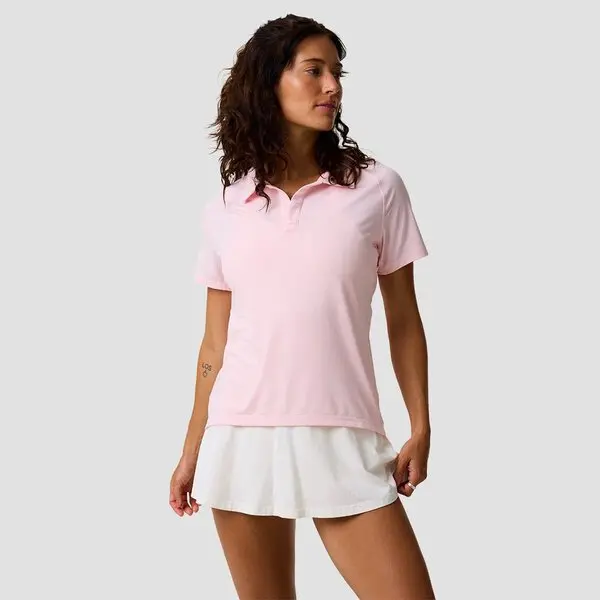 BACKCOUNTRY Tahoe Sun Golf Polo - Barely Pink