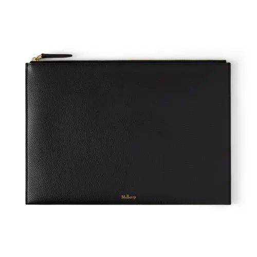 Mulberry Zipped Flat Pouch