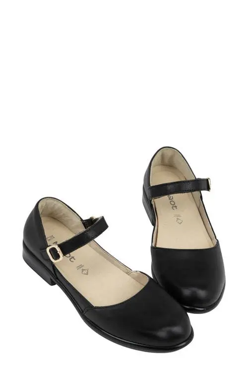 Naot Aniham Ankle Strap Flat - Black Leather