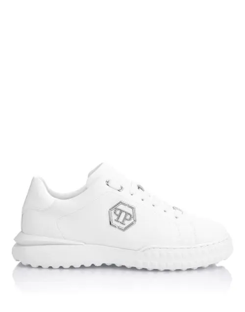 Philipp Plein Nappa Leather Low-top Sneakers Hexagon
