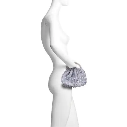 Badgley Mischka Remy Mixed Sequin Pouch Clutch